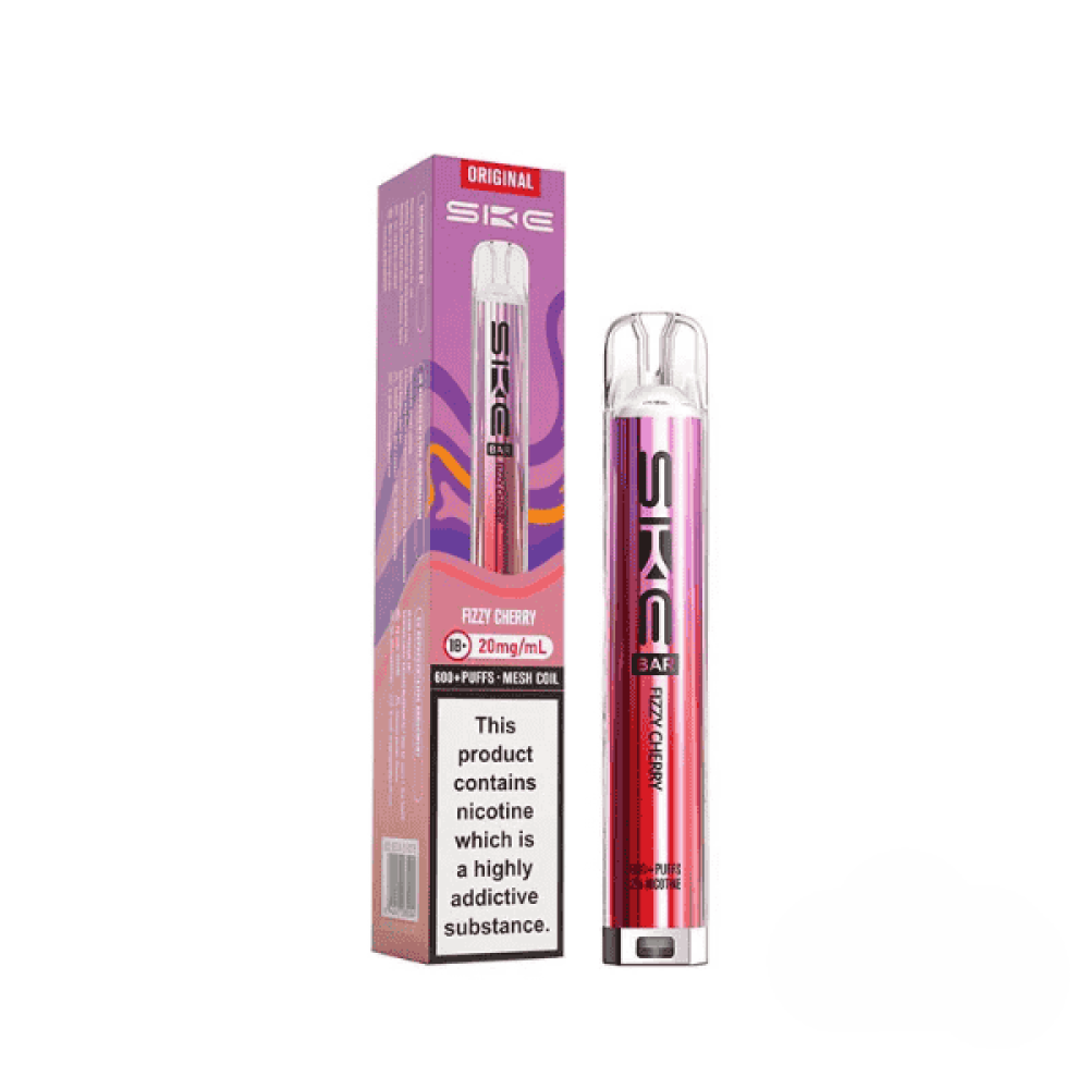 Fizzy Cherry | SKE Crystal 600 Pro Prefilled Pod Kit | QTY 10