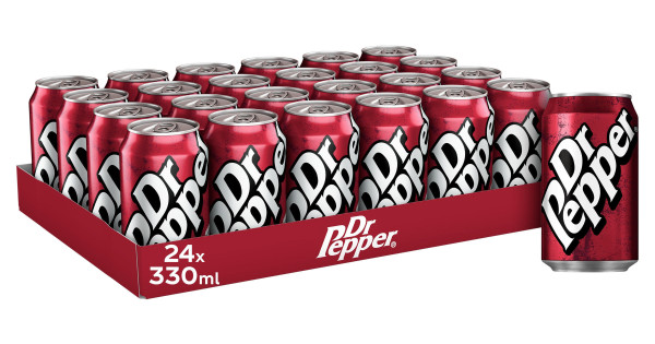 Dr Pepper Cans 24x330ml – Wholesale Supplier in Preston, UK