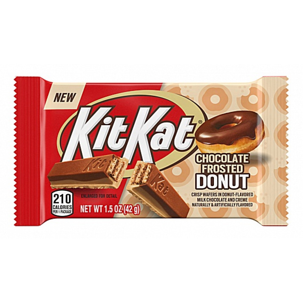 Kit Kat Chocolate Frosted Donut (42g) – 24CT Pack