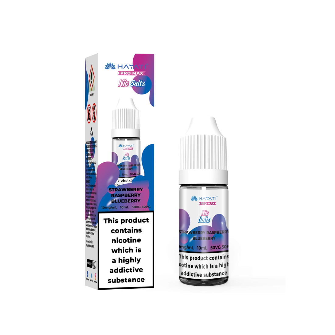 Strawberry Raspberry Blueberry Nic Salt | Hayati Pro Max E-Liquid 20mg ...