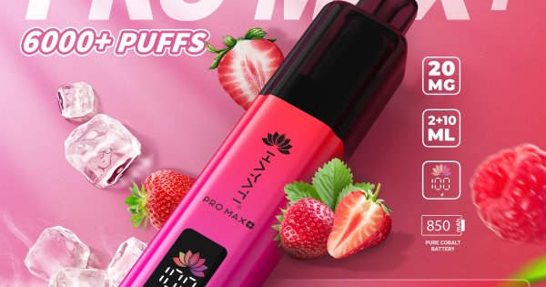 Hayati Pro Max+ 6000 Prefilled Vape Kit Strawberry Raspberry Ice 20mg