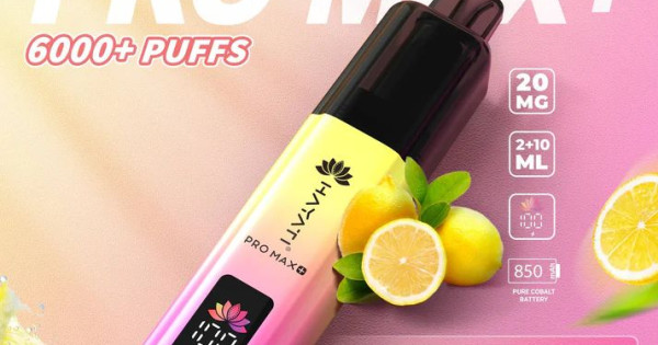 Hayati Pro Max+ 6000 Prefilled Vape Kit Pink Lemonade 20mg