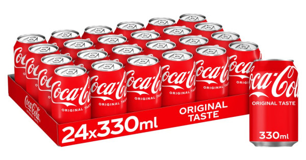 Wholesale Supplier of Coca Cola Cans GB 330ml – Pack of 24 – Preston, UK