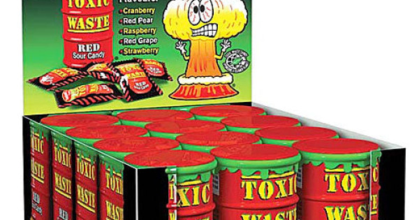 Toxic Waste Red Drum Extreme Sour Candy 1.5oz (42g)
