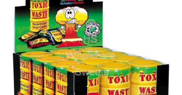 Toxic Waste Yellow Drum Extreme Sour Candy 1.5oz (42g)