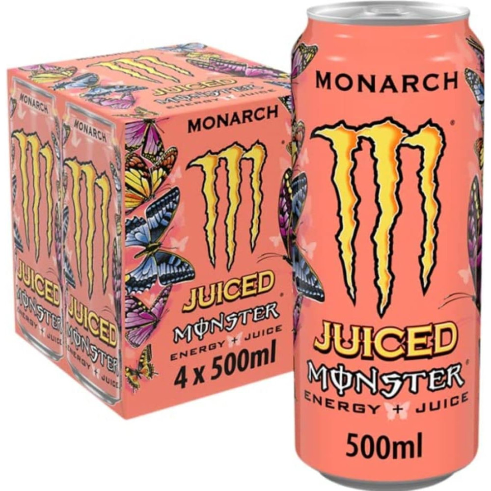 Wholesale Supplier of Monster Monarch Energy Drink 4 x 500ml – Pack of ...