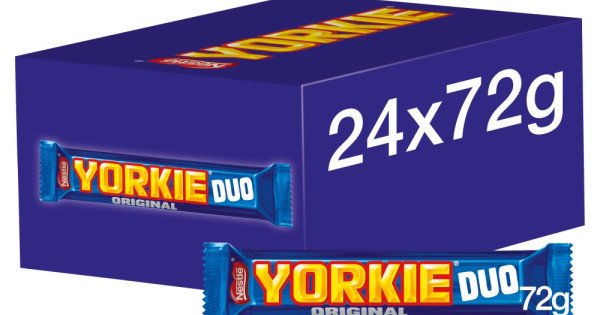 Yorkie Milk Chocolate Duo Bar 72g