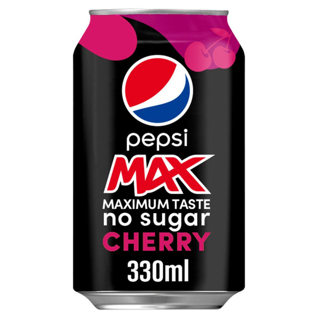 Pepsi Max Cherry No Sugar Cola Can 330ml GB QTY 24 | Wholesale Bulk Pack