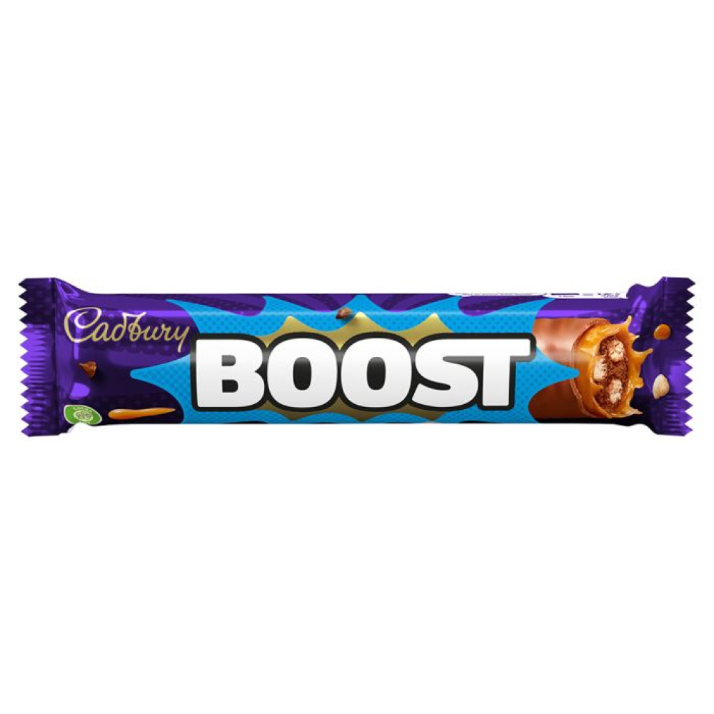 Cadbury Boost Standard Bar – Caramel, Biscuit & Milk Chocolate