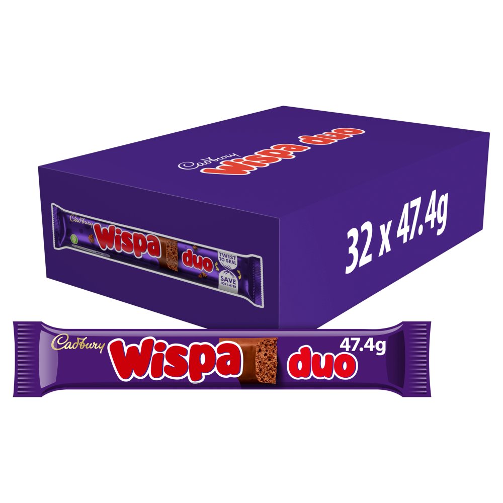 Wholesale Supplier of Cadbury Wispa Gold Duo 47.4g – Preston, UK