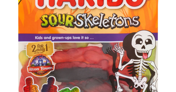 Haribo Sour Skeletons 140g PM £1.25 | QTY 12 | A&F SUPPLIES LTD