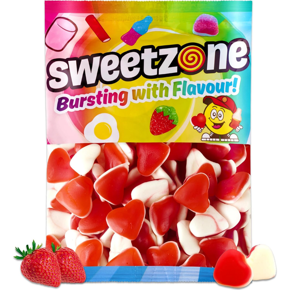 Sweetzone Fruiti Hearts 1kg | Wholesale Halal Jelly Sweets Bulk Bag